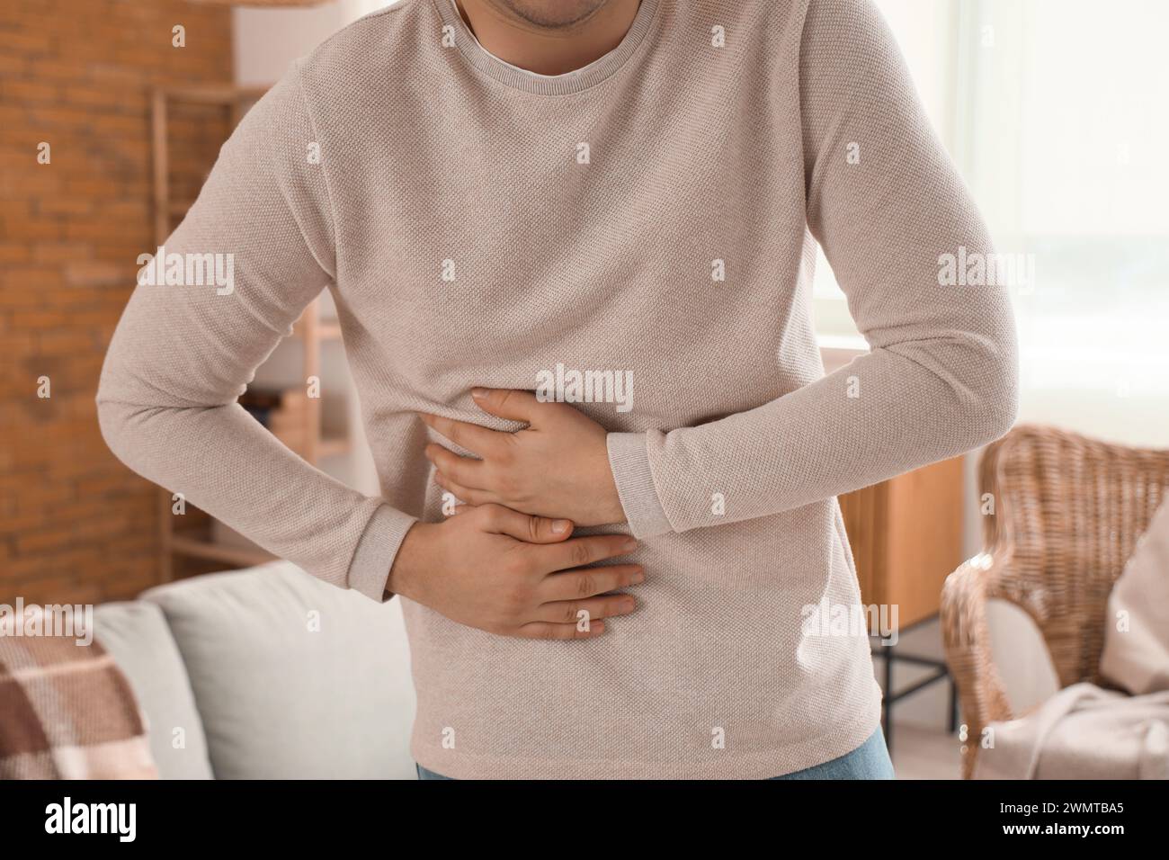 Bellyache man hi-res stock photography and images - Alamy
