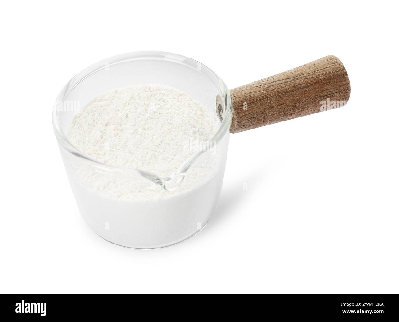 Baking powder in glass dish isolated on white Stock Photo - Alamy