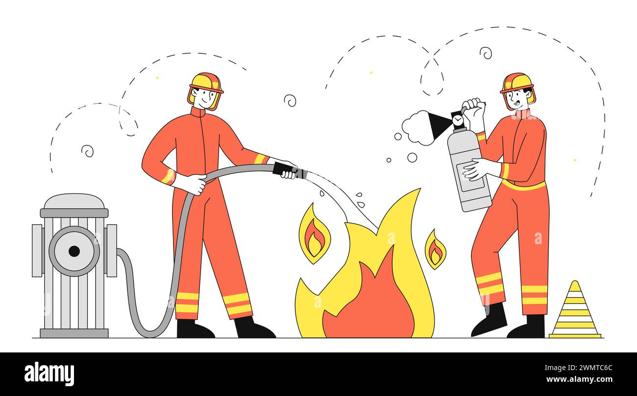 Fire hydrant icon linear hi-res stock photography and images - Alamy