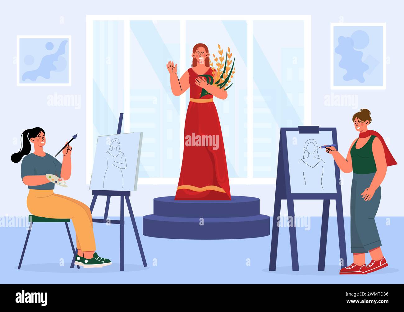 Nature model drawing vector concept Stock Vector Image & Art - Alamy