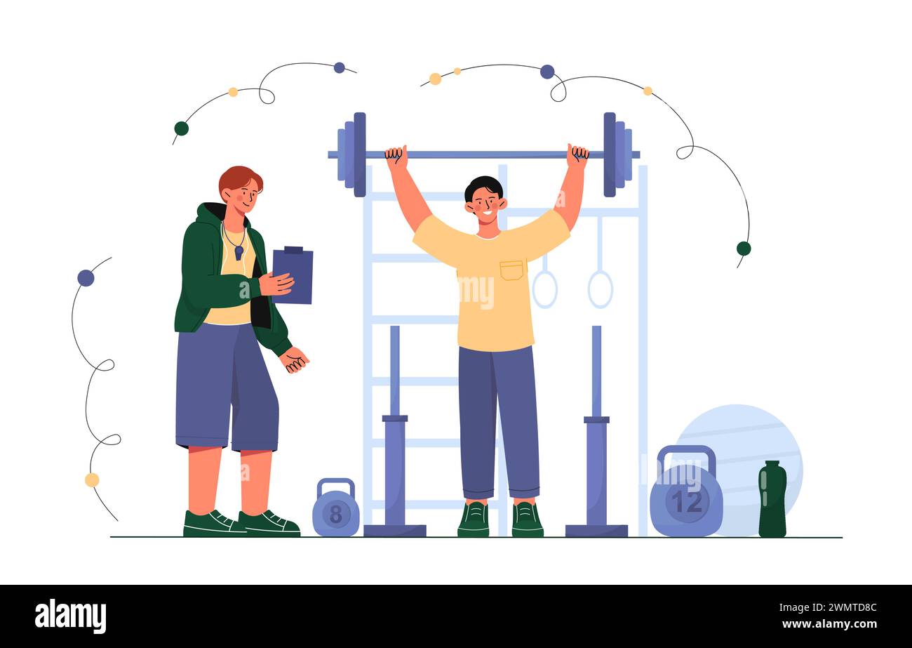 Sports coach vector concept Stock Vector Image & Art - Alamy