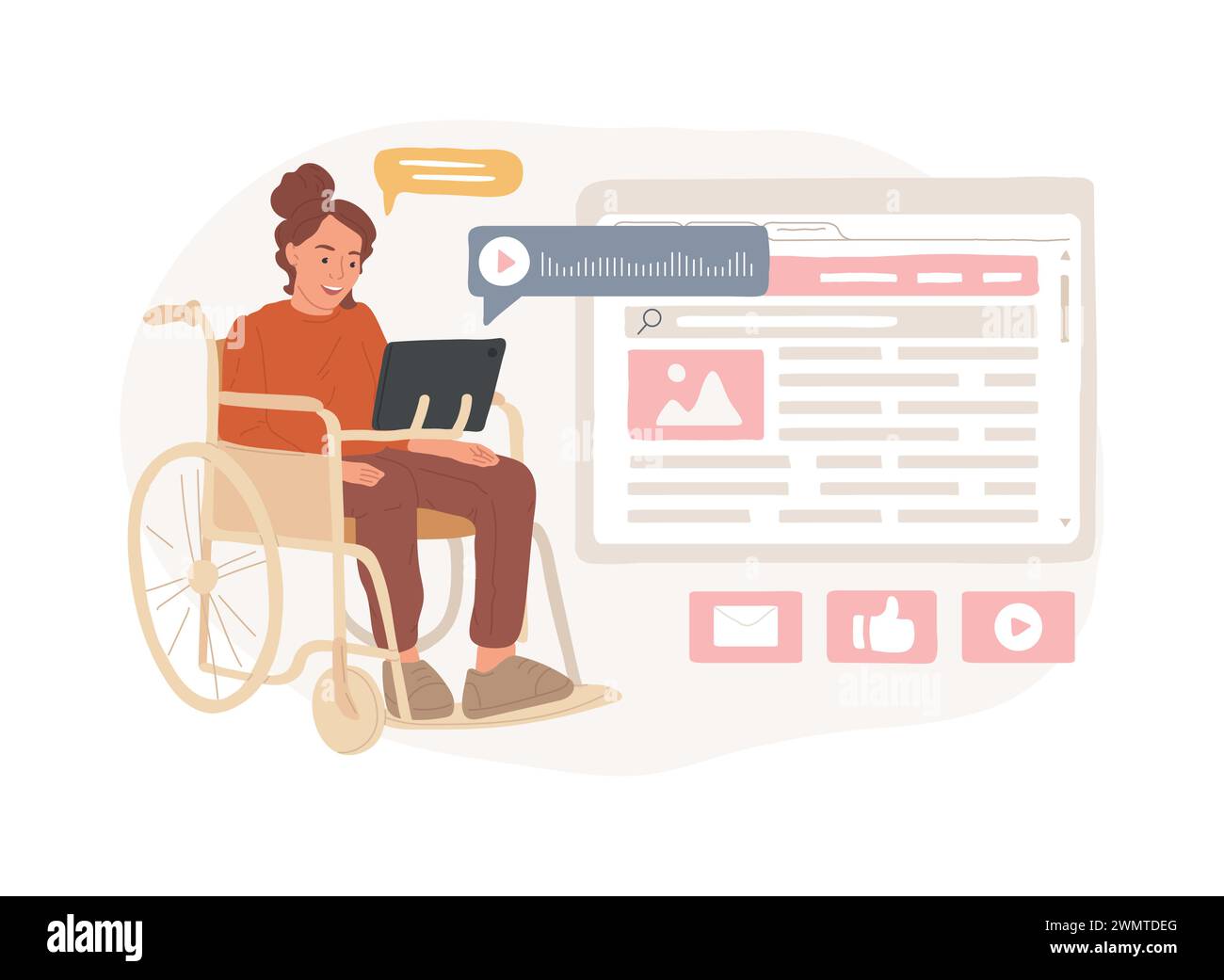 Communication devices for disabled hi-res stock photography and images ...