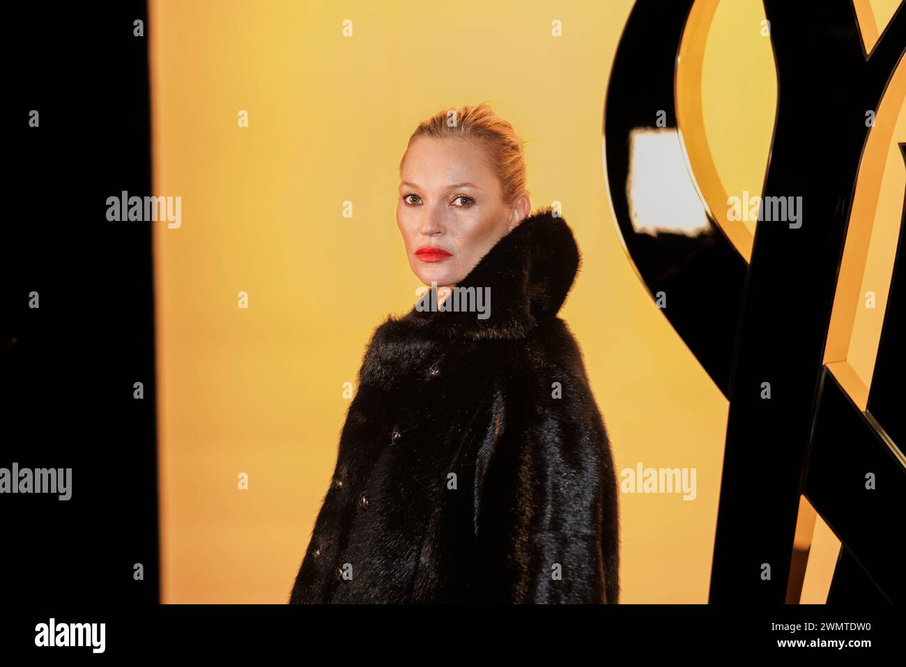 Kate Moss attends the Yves Saint Laurent Fall/Winter 2024-2025 ready-to ...