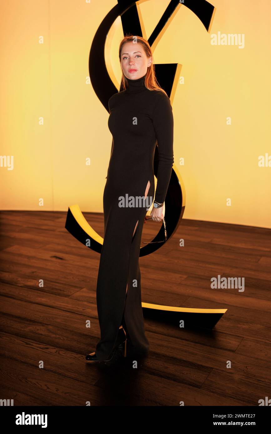 Charlotte de Witte attends the Yves Saint Laurent Fall/Winter 2024-2025 ...