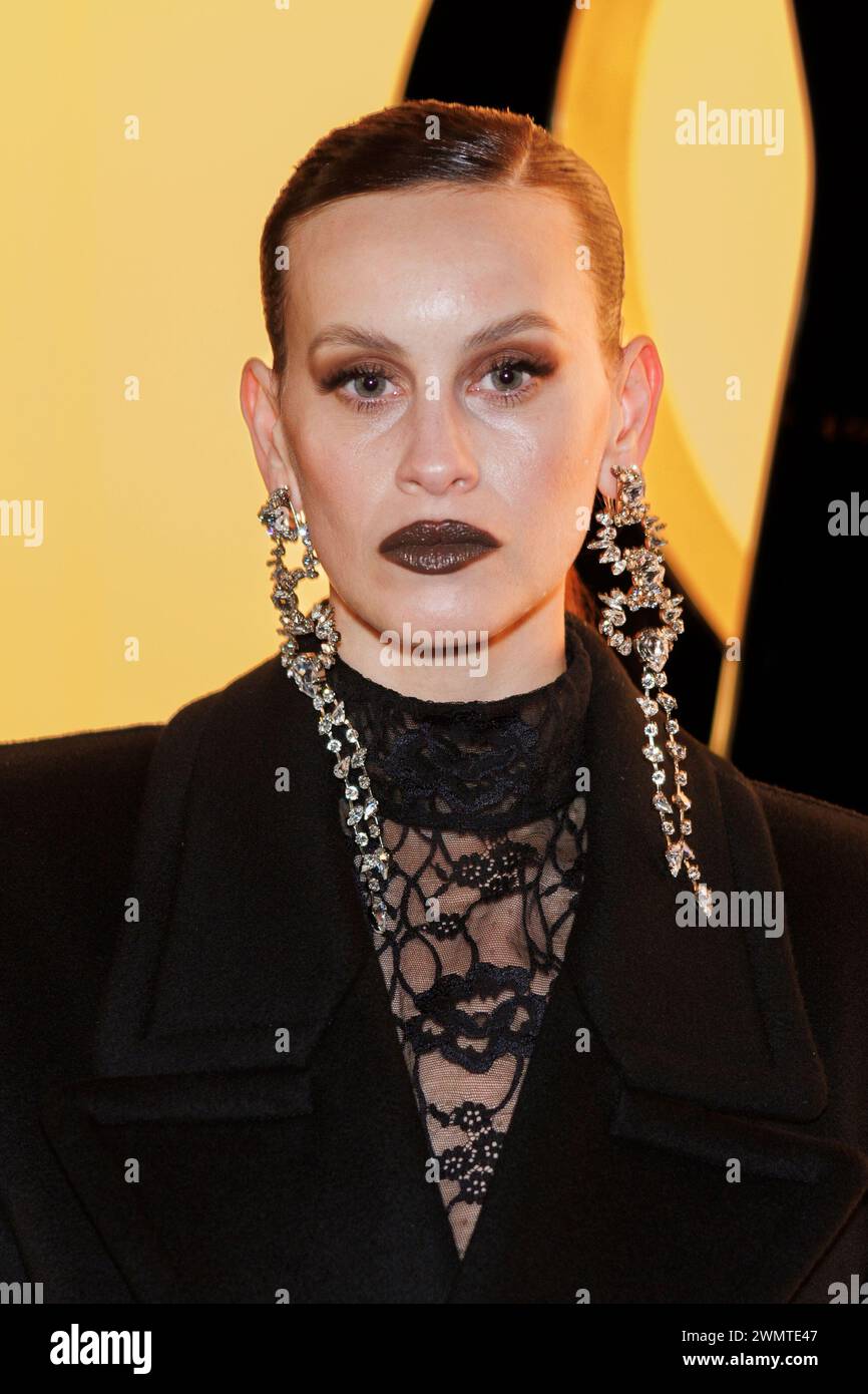 Milena Smit attends the Yves Saint Laurent Fall/Winter 2024-2025 ready ...