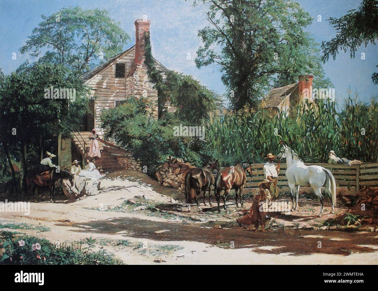 Buchser Frank - Old Virginia (1870c Stock Photo - Alamy