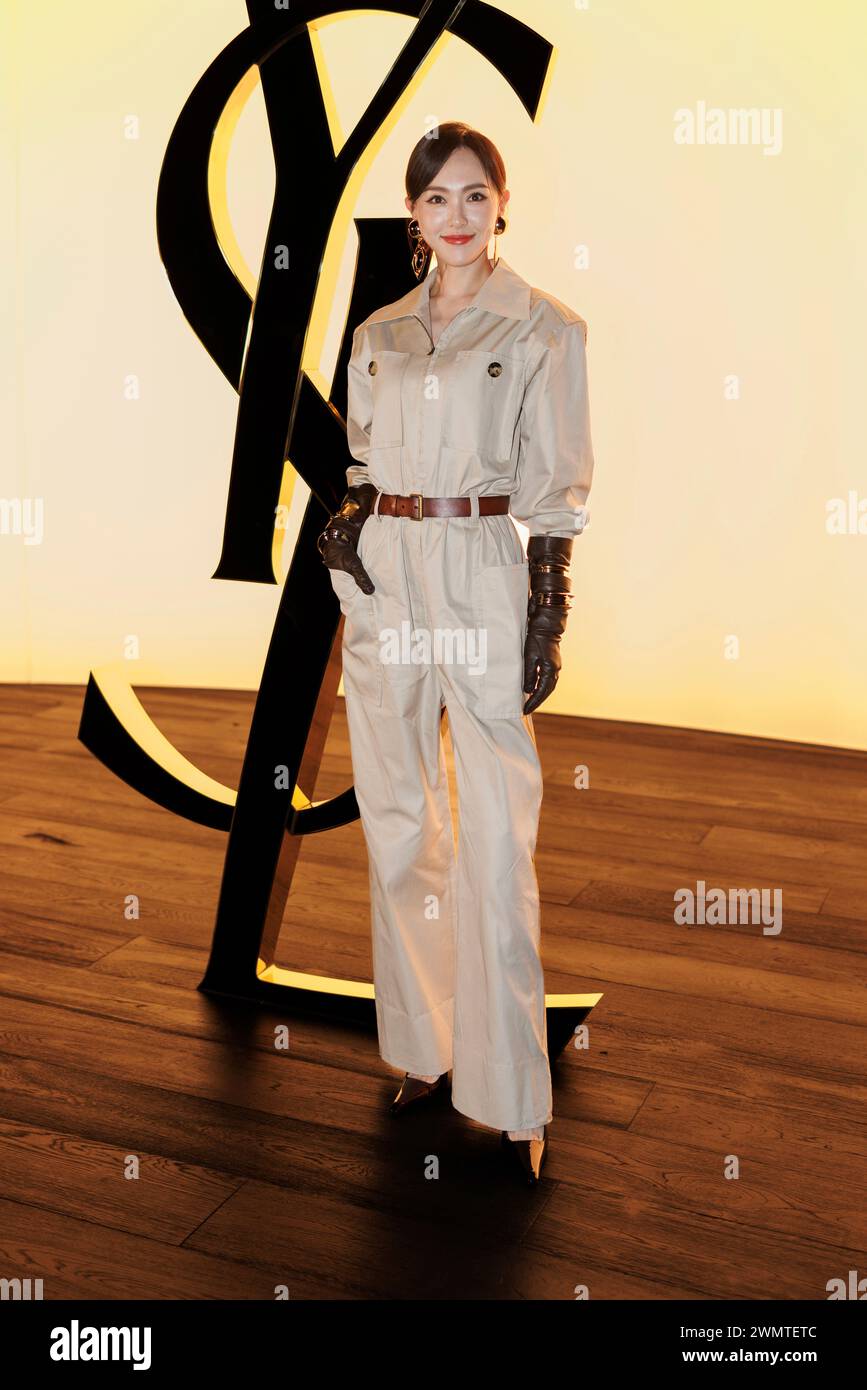 Tang Yan attends the Yves Saint Laurent Fall/Winter 2024-2025 ready-to ...