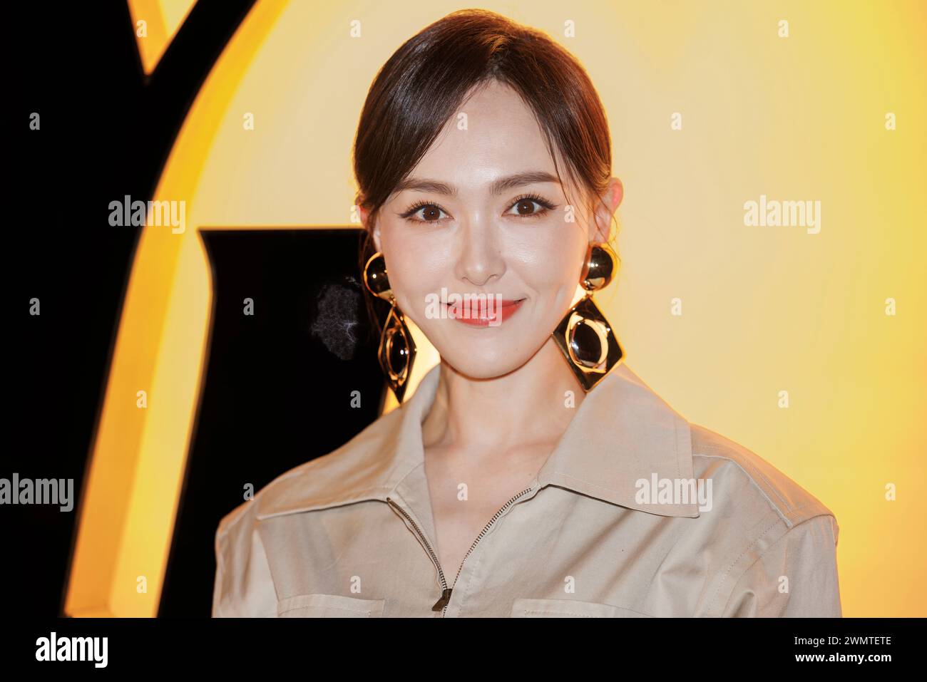Tang Yan attends the Yves Saint Laurent Fall/Winter 2024-2025 ready-to ...