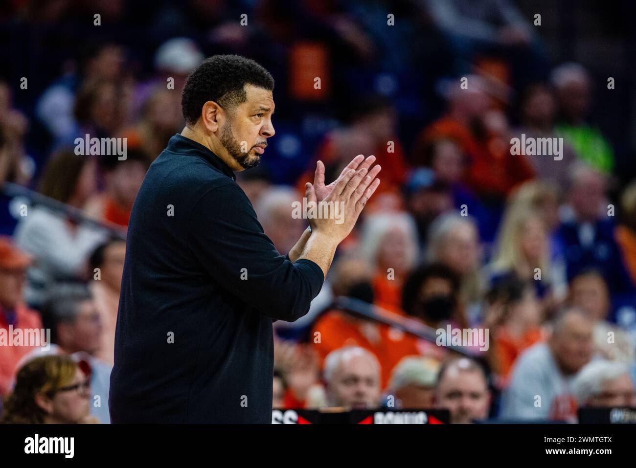 Clemson, SC, USA. 27th Feb, 2024. Pittsburgh Panthers head coach Jeff ...