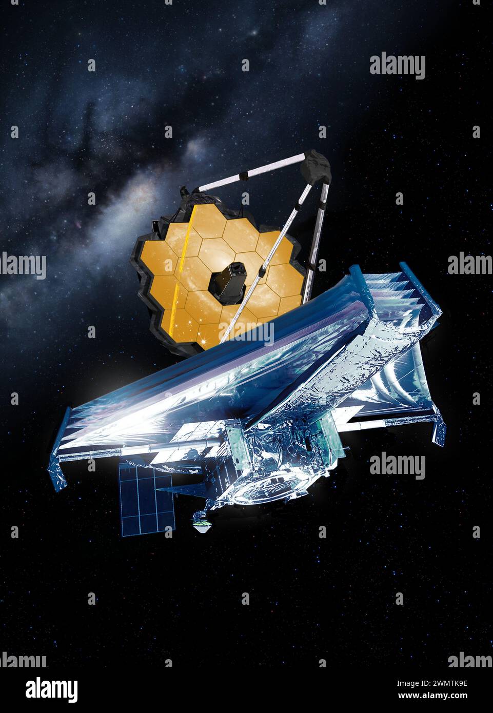 James Webb Space Telescope, illustration Stock Photo - Alamy