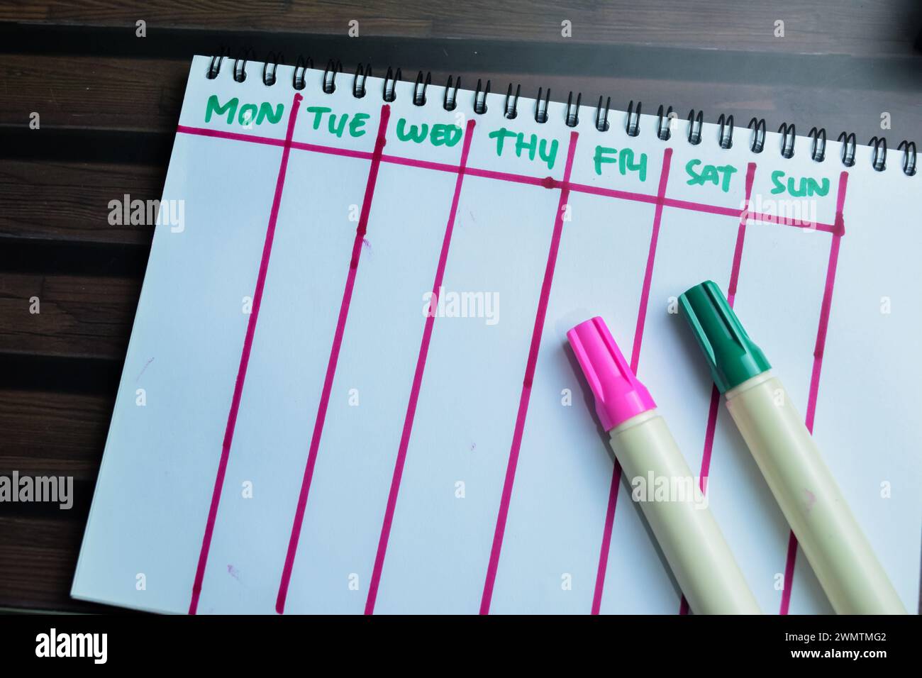 2024 calendar english hi-res stock photography and images - Alamy