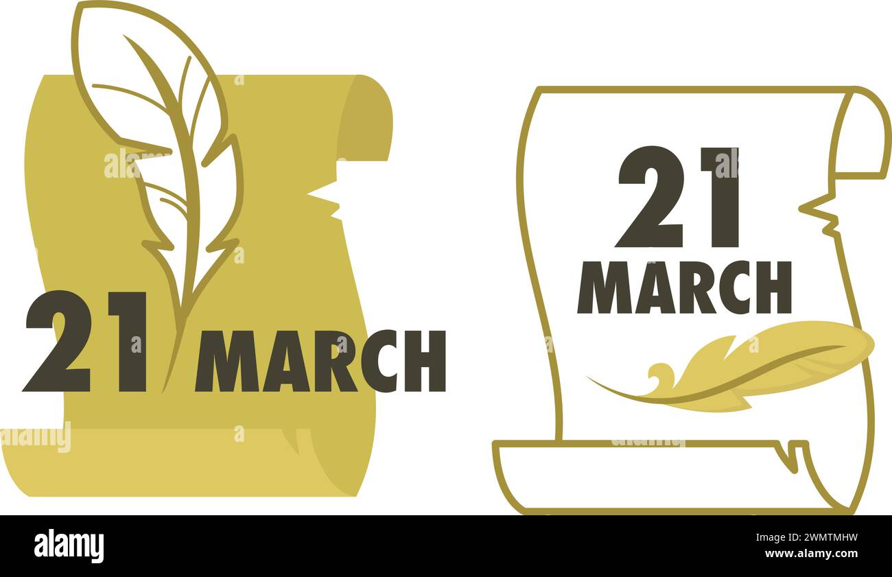 World poetry day vector Cut Out Stock Images & Pictures - Alamy