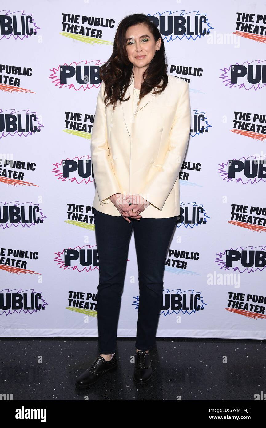 New York, USA. 27th Feb, 2024. Mozhan Navabi attends 'The Ally' opening ...