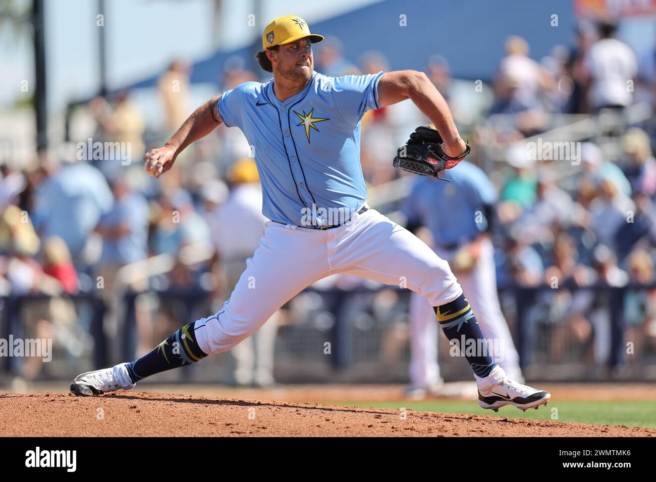 Port Charlotte, FL: Tampa Bay Rays pitcher Zach Houston (79) delivers a ...