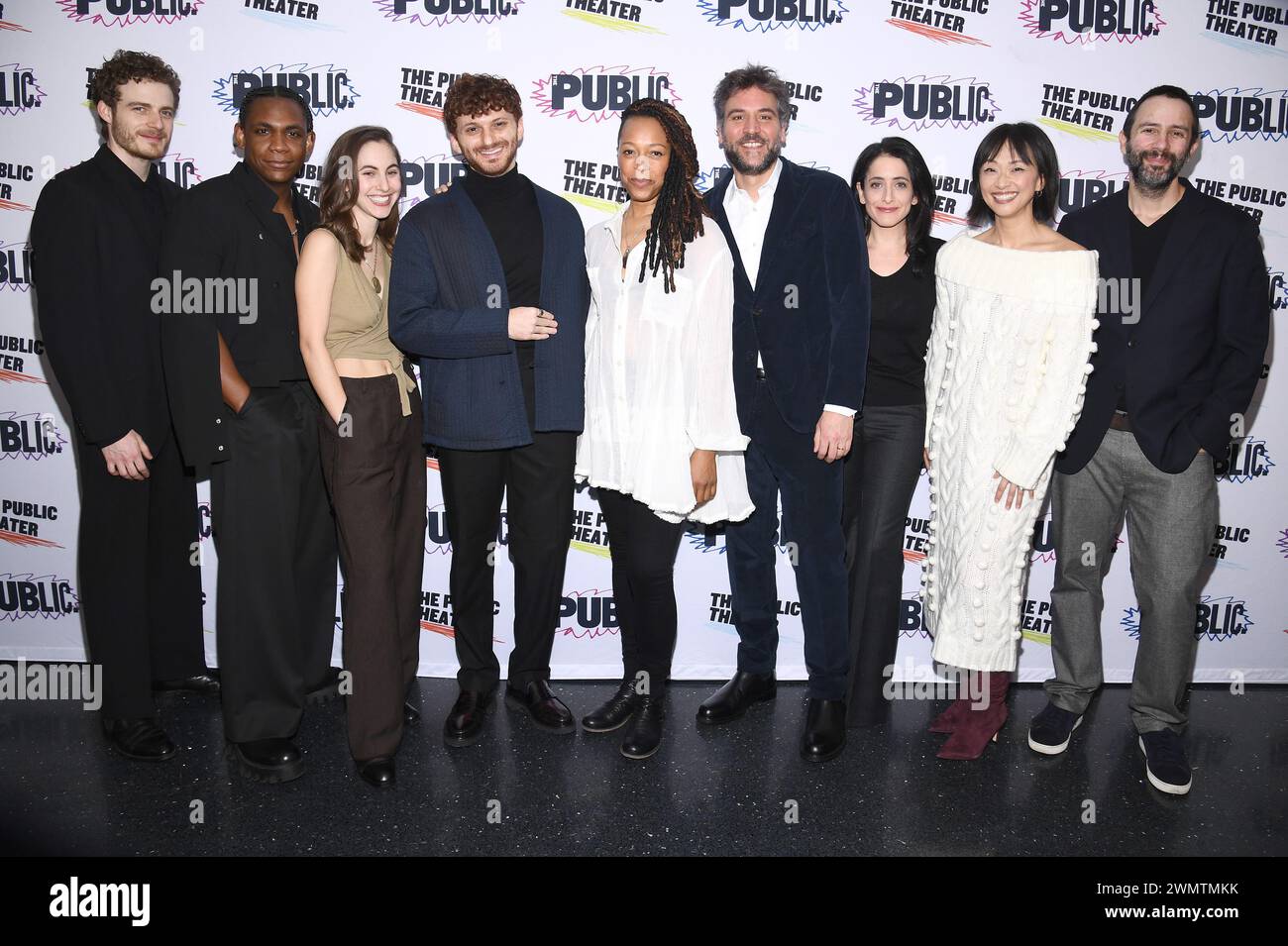 New York, USA. 27th Feb, 2024. (L-R) Ben Rosenfield, Elijah Jones ...