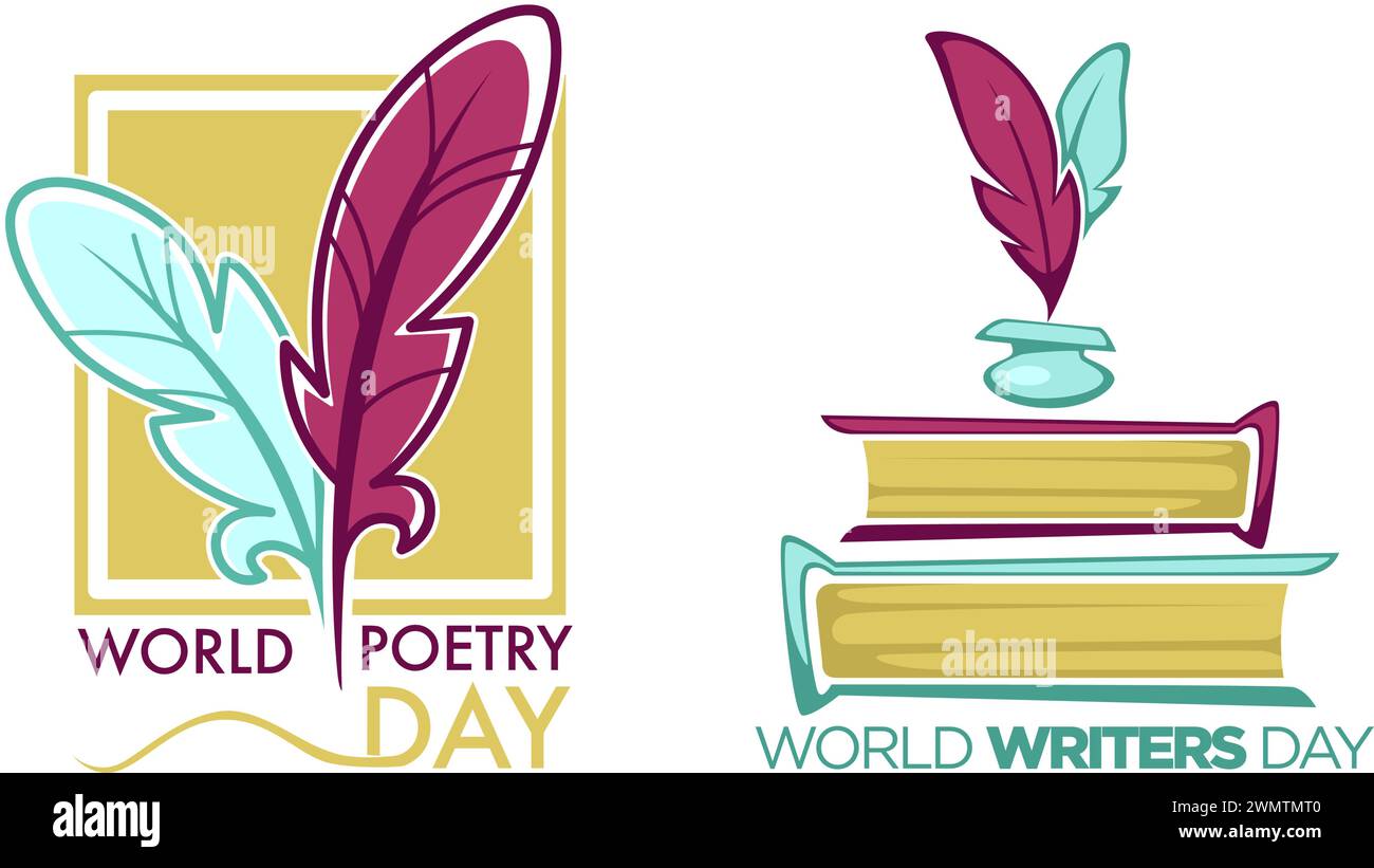 World poetry day vector Cut Out Stock Images & Pictures - Alamy