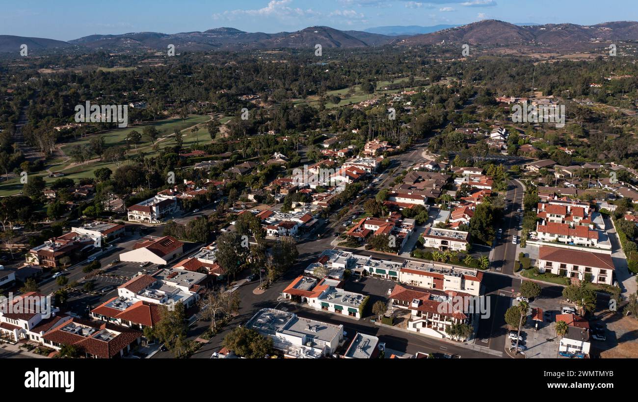 Rancho Santa Fe, California, USA - September 3, 2022: Afternoon light ...