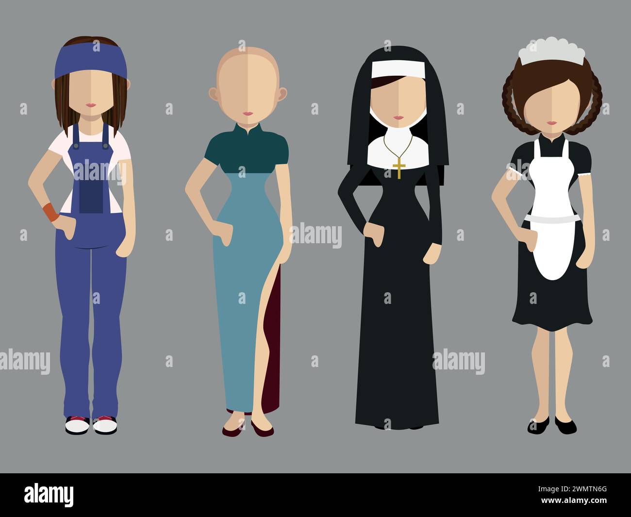 Vector Modern people avatars set Stock Vector Image & Art - Alamy