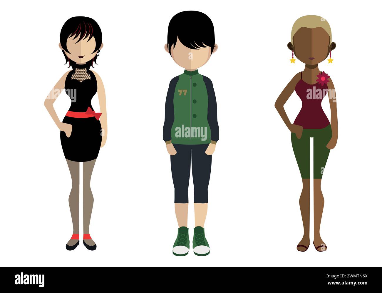 Vector Modern people avatars set Stock Vector Image & Art - Alamy