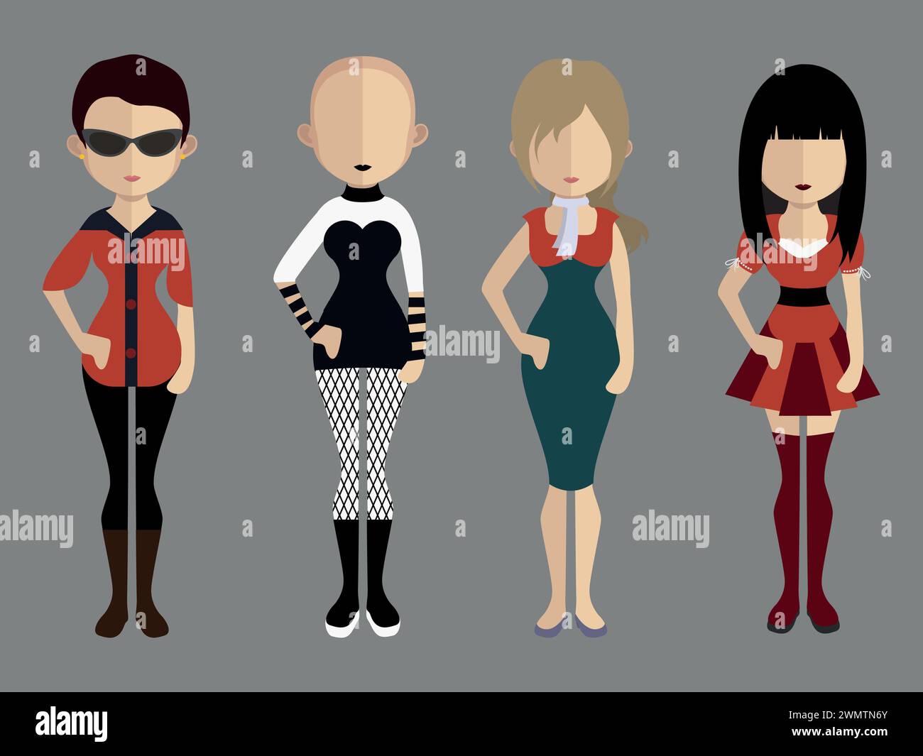 Vector Modern people avatars set Stock Vector Image & Art - Alamy