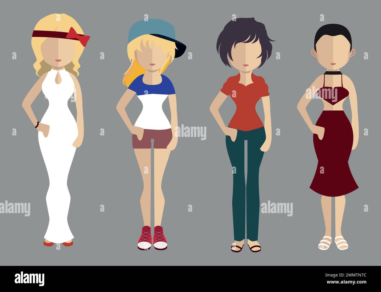 Vector Modern people avatars set Stock Vector Image & Art - Alamy