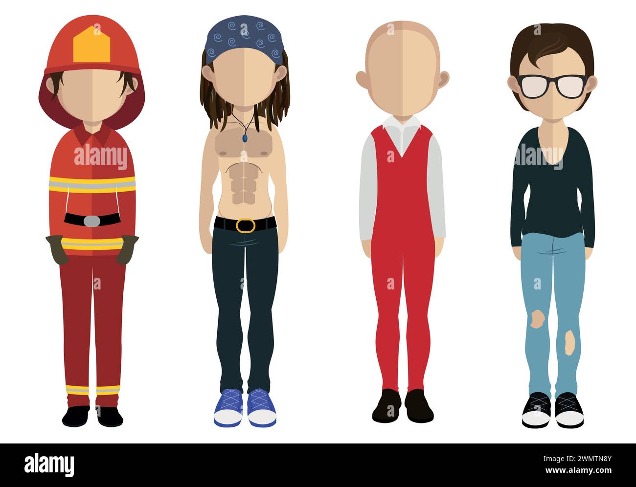 Vector Modern people avatars set Stock Vector Image & Art - Alamy