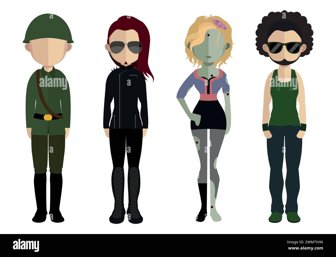 Vector Modern people avatars set Stock Vector Image & Art - Alamy