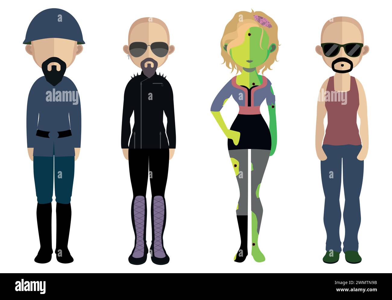 Vector Modern people avatars set Stock Vector Image & Art - Alamy