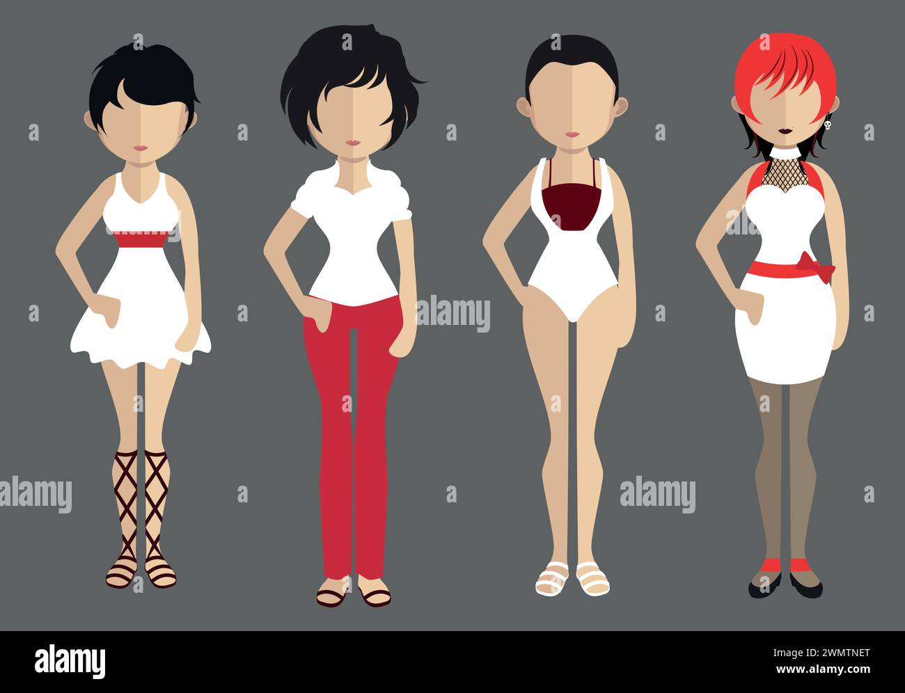 Vector Modern people avatars set Stock Vector Image & Art - Alamy