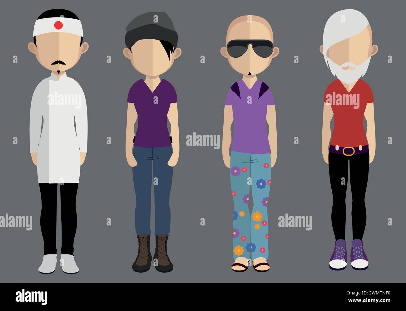 Vector Modern people avatars set Stock Vector Image & Art - Alamy
