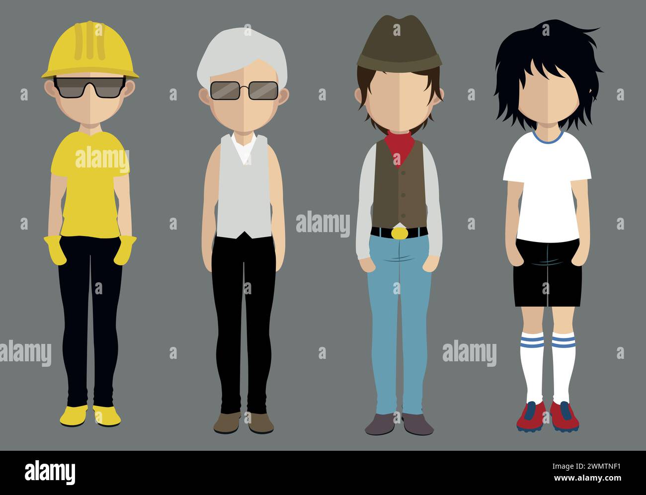 Vector Modern people avatars set Stock Vector Image & Art - Alamy