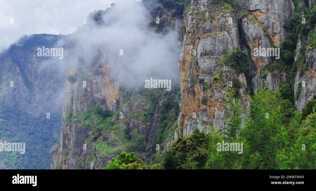 scenic panoramic view of palani mountains from kodaikanal hill station ...