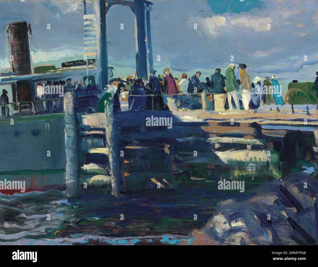 George bellows dock hi-res stock photography and images - Alamy