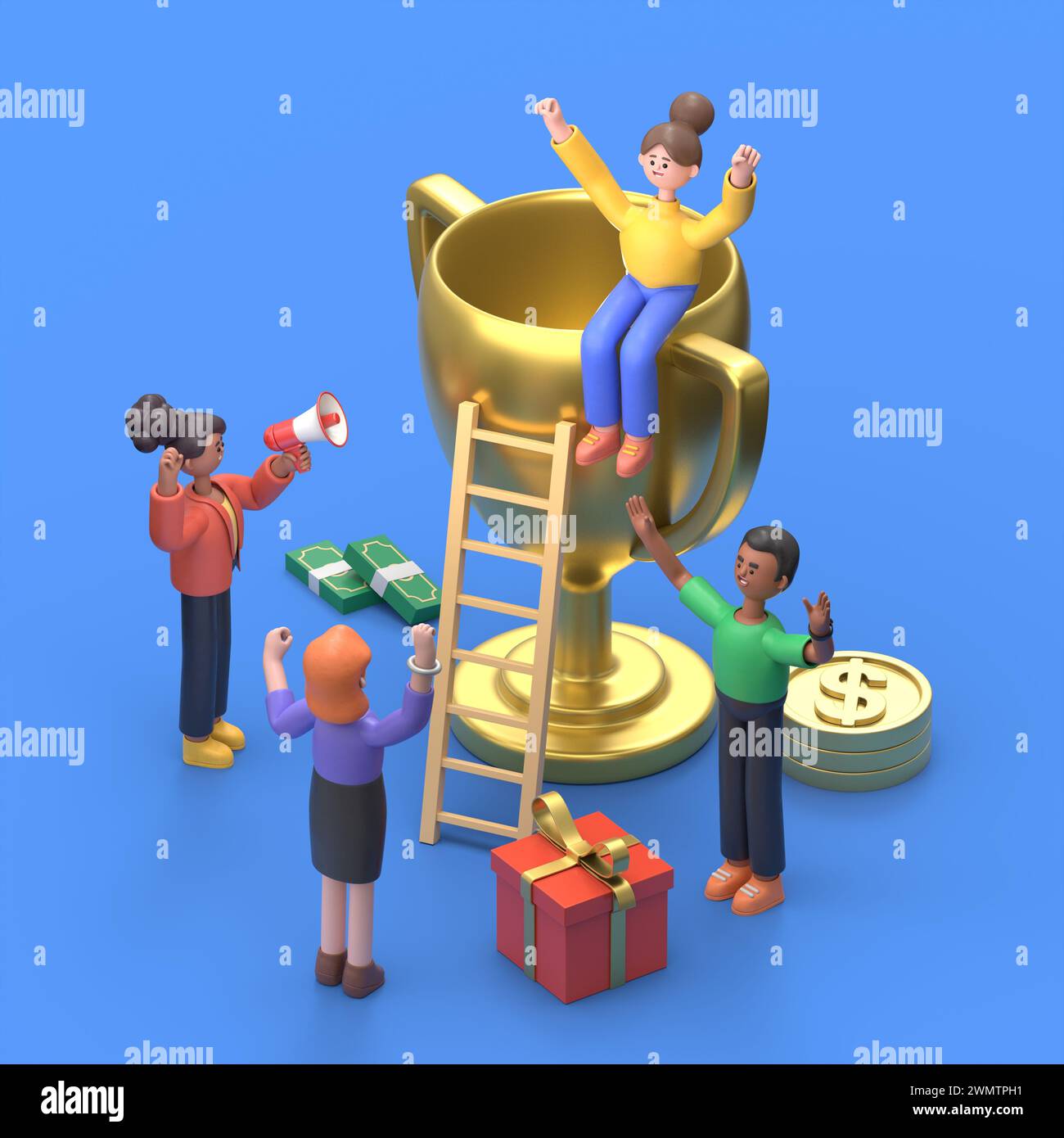 Success concept banner. Can use for web banner, infographics, hero ...