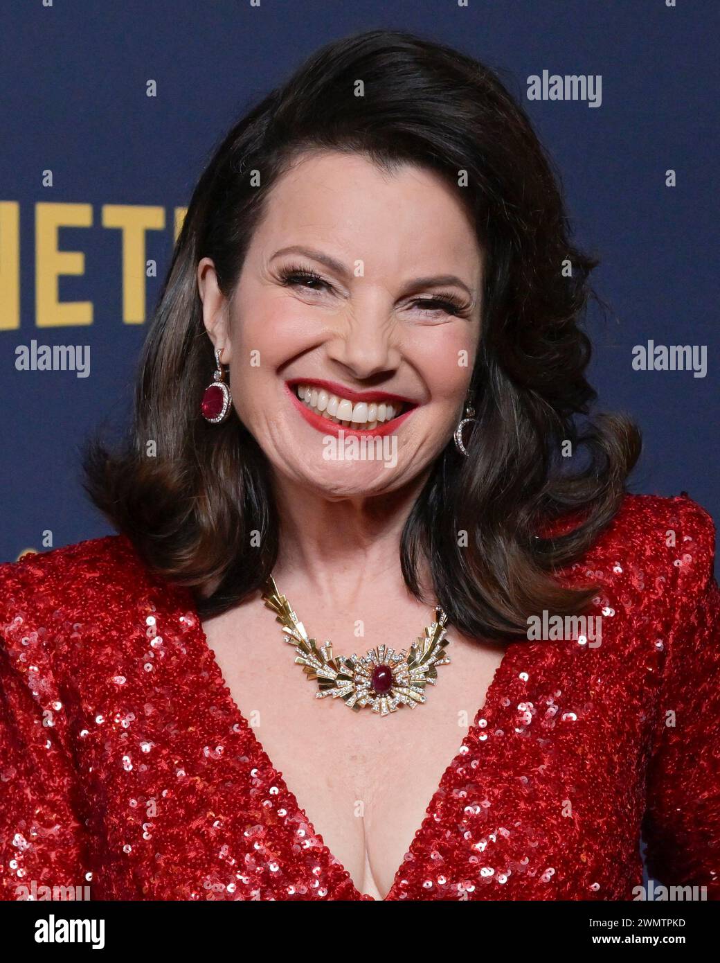 Los Angeles, California, USA. 24th Feb, 2024. Fran Drescher. The President of SAG-AFTRA, poses ...