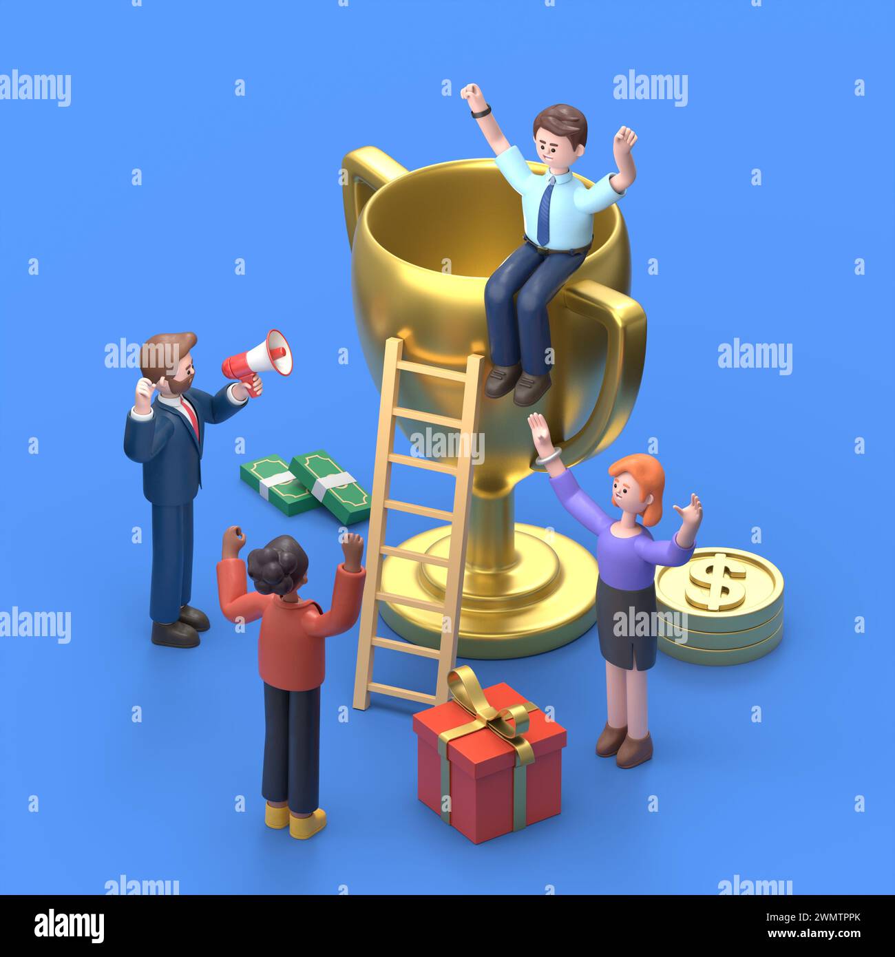 Success concept banner. Can use for web banner, infographics, hero ...