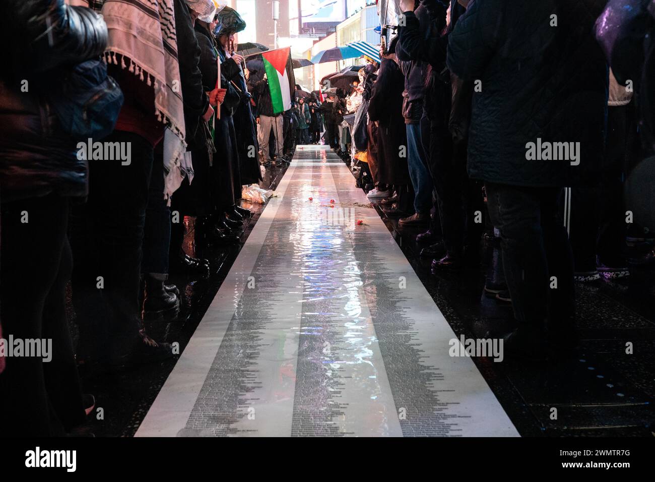Activists gathered on Times Square at U. S. Army Recruiting Office in ...