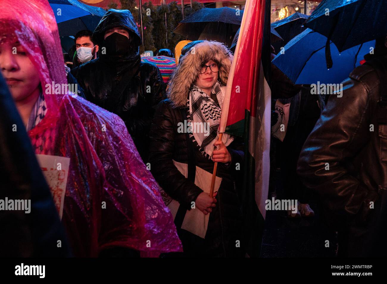 Activists gathered on Times Square in front of U. S. Army Recruiting ...