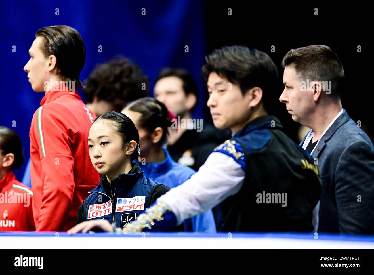 Sae SHIMIZU & Lucas Tsuyoshi HONDA (JPN), during Junior Pairs Short Program, at the SU World ...