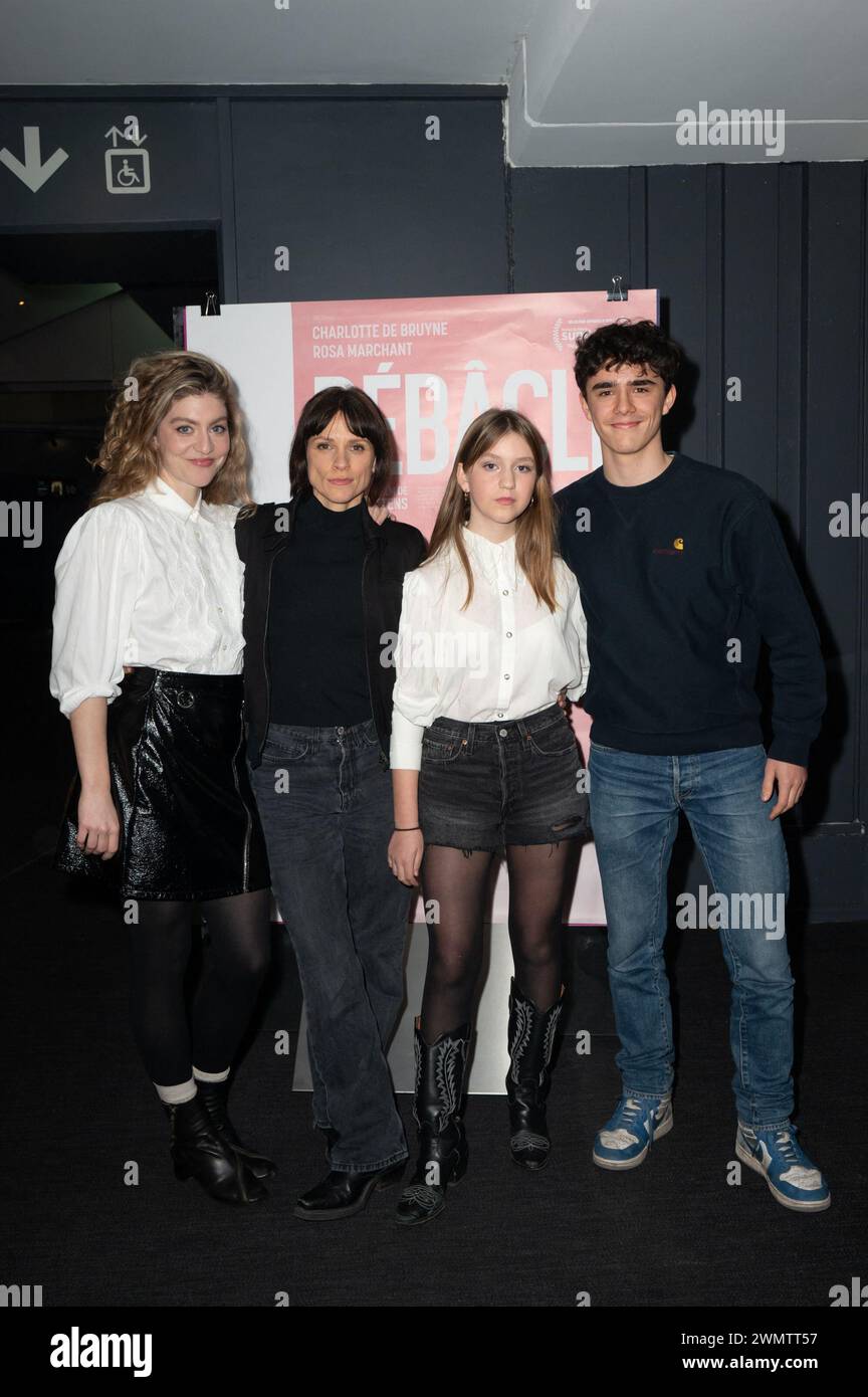 Paris, France. 27th Feb, 2024. Charlotte de Bruyne, Veerle Baetens ...