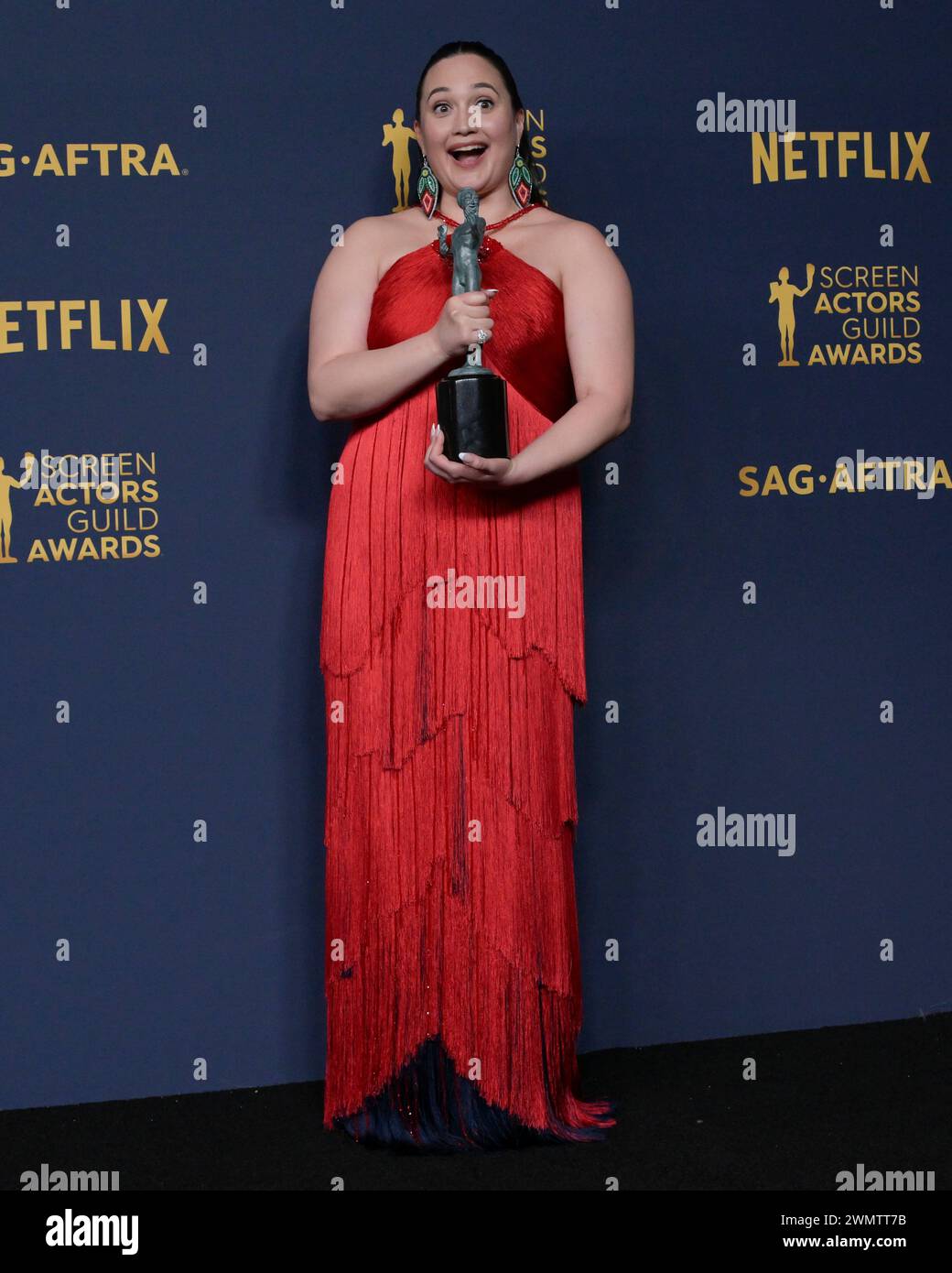 February 24, 2024, Los Angeles, California, U.S.: Lily Gladstone, the ...