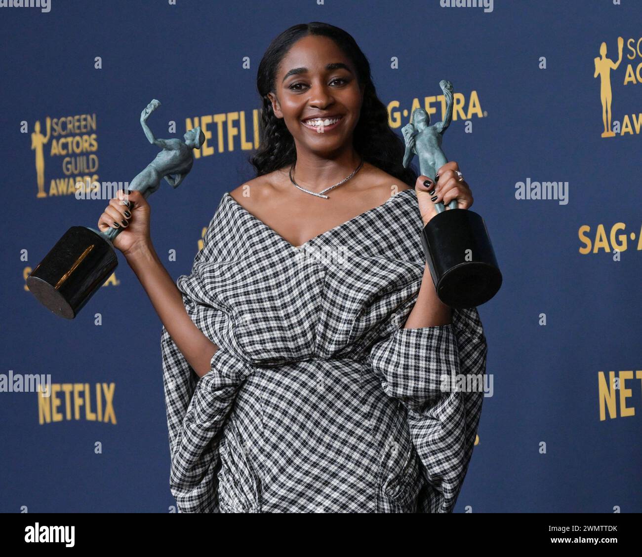 February 24, 2024, Los Angeles, California, U.S.: Ayo Edebiri, the ...