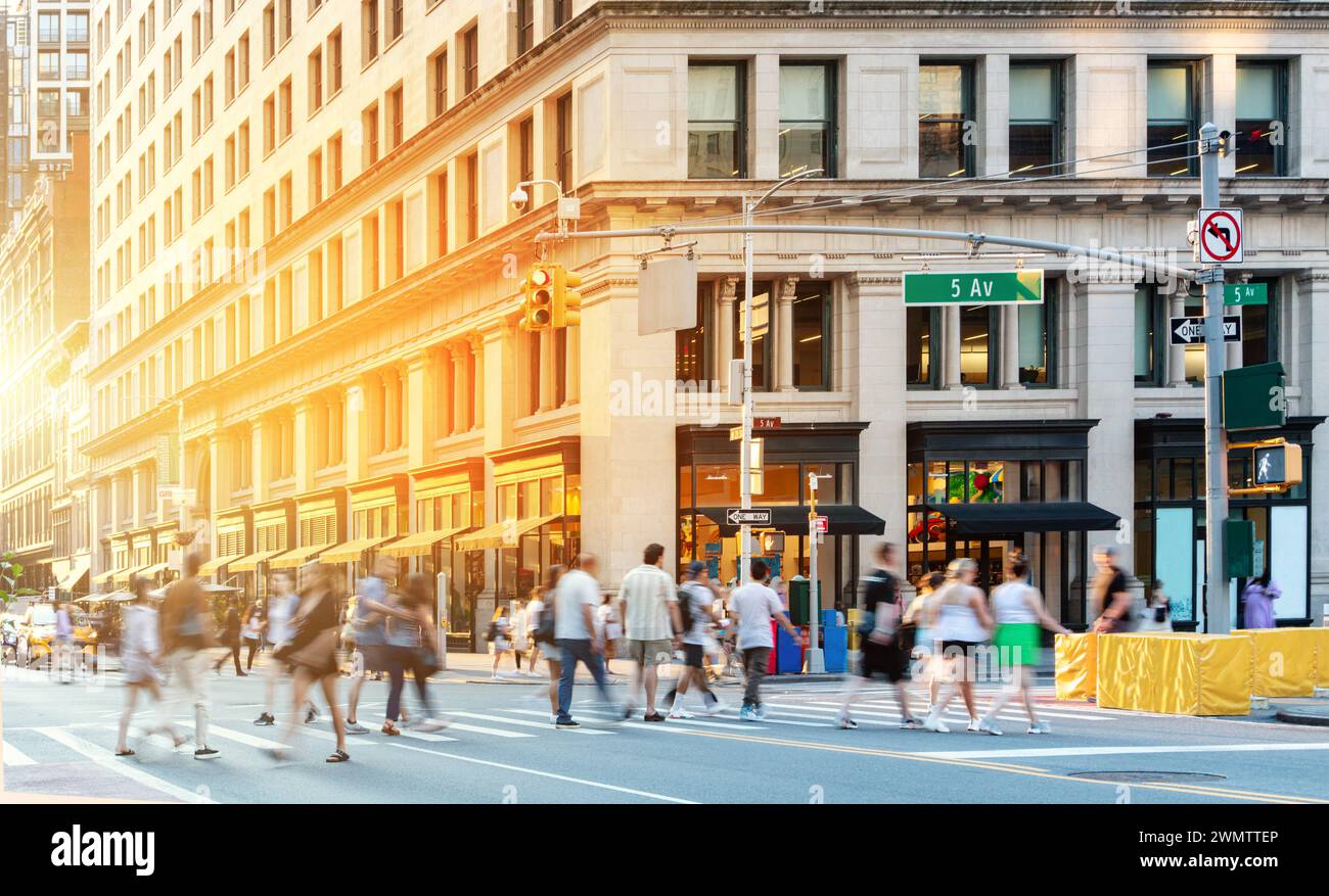 Moving cityscape downtown avenue in hi-res stock photography and images ...