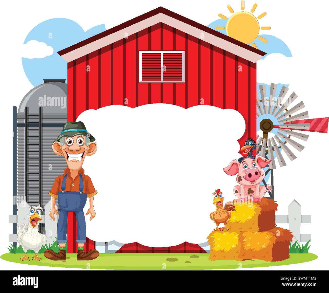 Teamwork on the farm Cut Out Stock Images & Pictures - Alamy