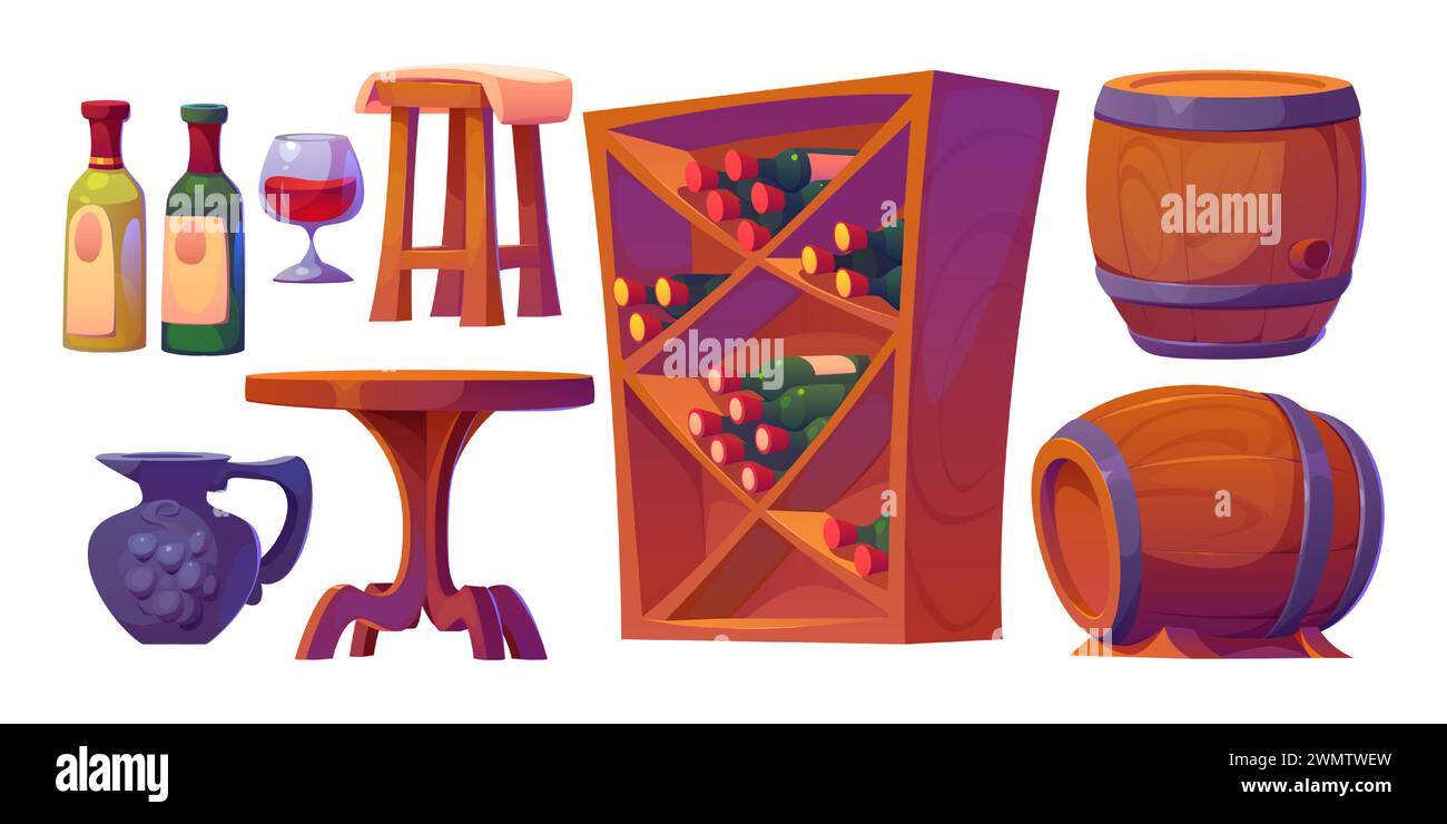 Barrel chair oak room Stock Vector Images - Alamy