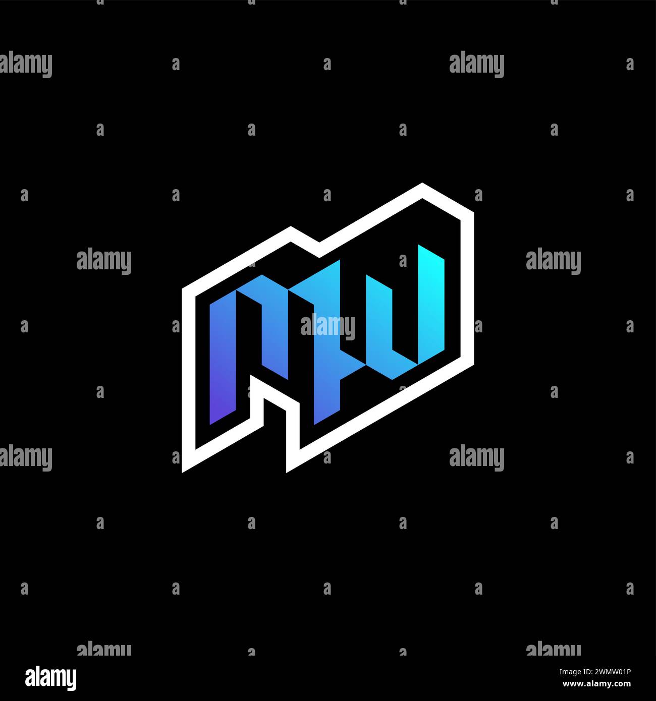 Mw initial vector vectors hi-res stock photography and images - Alamy