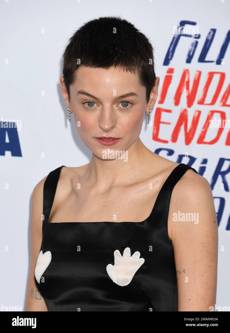 SANTA MONICA, CALIFORNIA - FEBRUARY 25: Emma Corrin attends the 2024 ...