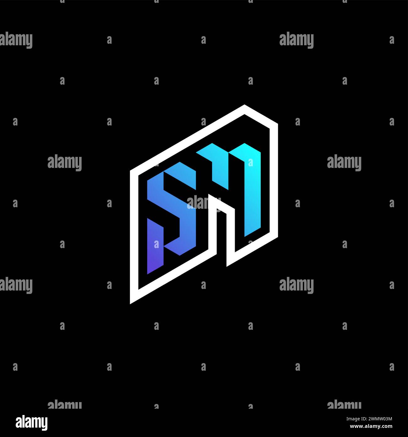 Sm initial vector vectors hi-res stock photography and images - Alamy