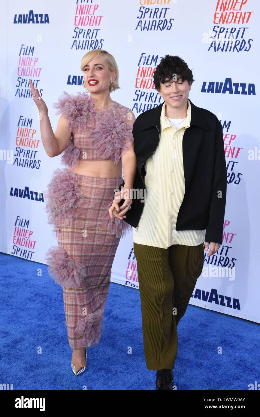Santa Monica California Usa 25th February 2024 Actress Zoe Lister And Director Sammy Cohen