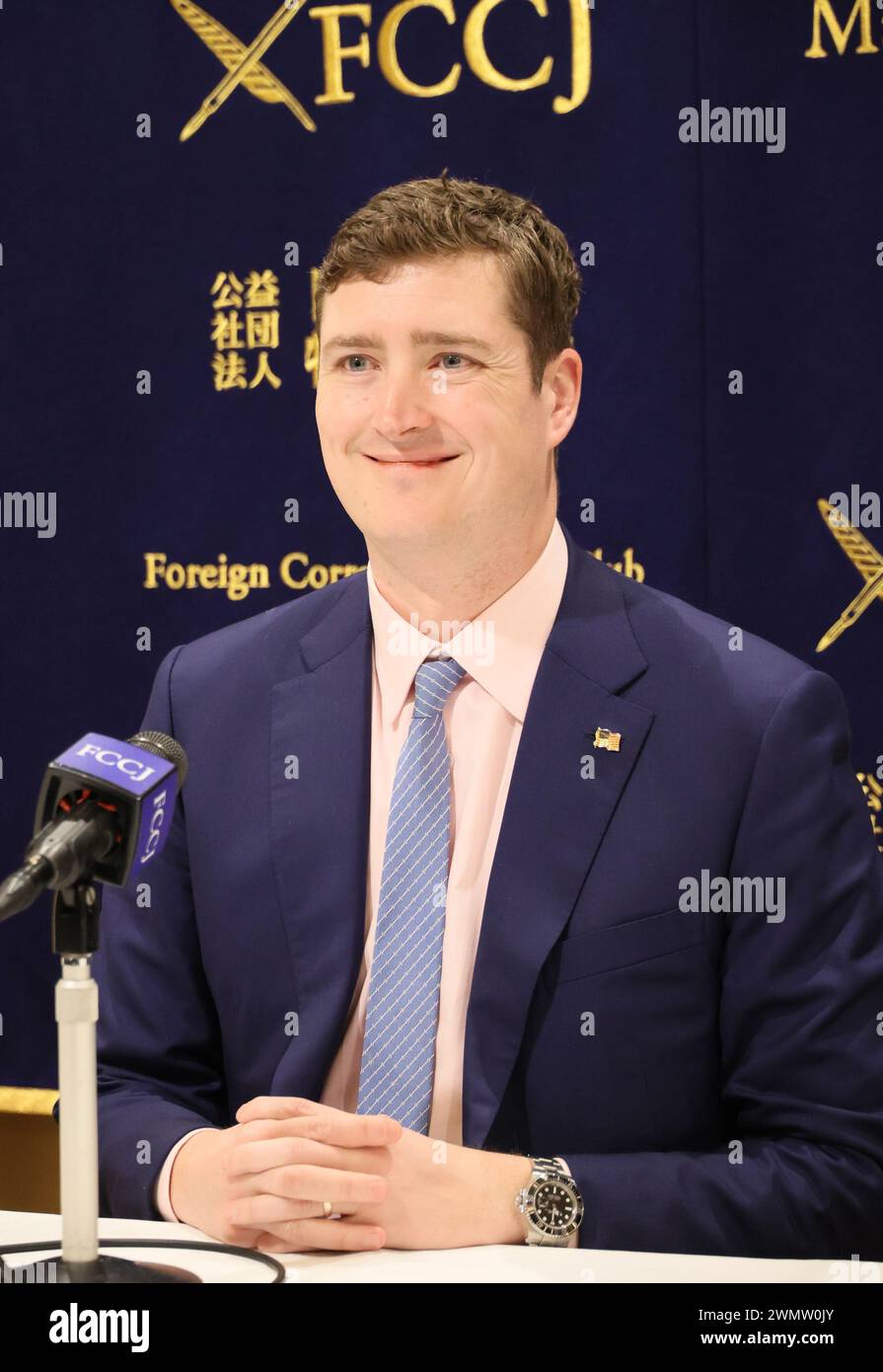 Tokyo, Japan. 28th Feb, 2024. Former Chief of Staff of the White House National Security Council ...